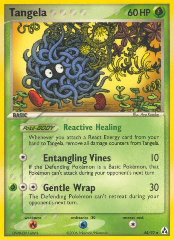 Check de actuele waarde van je Tangela 66/102 kaart uit de Base Set set.