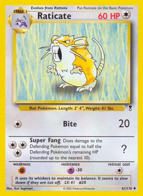 Check de actuele waarde van je Raticate 67/108 kaart uit de Evolutions set.