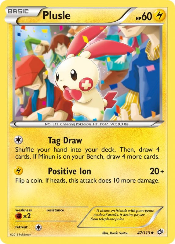 Check de actuele waarde van je Plusle 47/113 kaart uit de Legendary Treasures set.