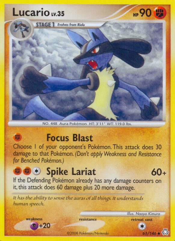 Check de actuele waarde van je Lucario 61/146 kaart uit de Legends ...
