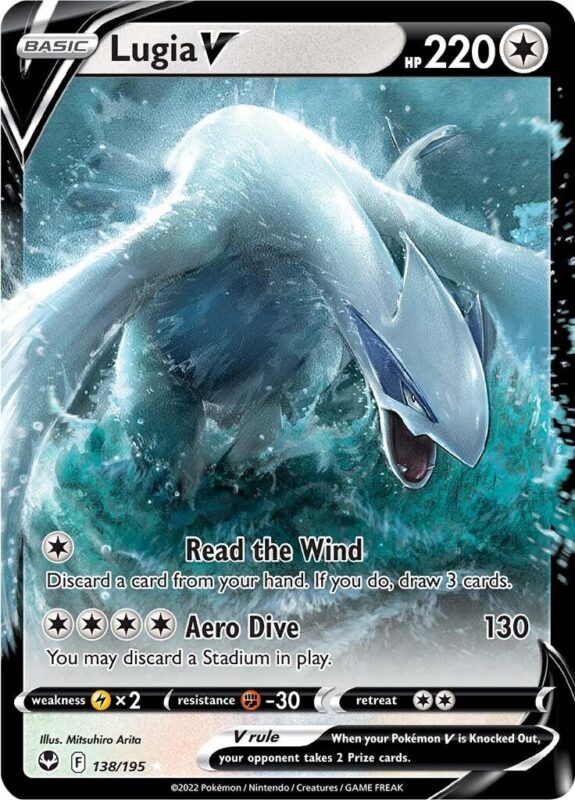 Bekijk de waarde van de Lugia V 138/195 Pokemon kaart uit Silver ...