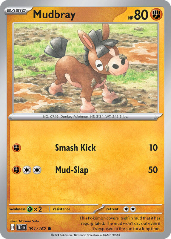 Wat is Mudbray 091/162 uit Temporal Forces waard? - Pokemonkaart.nl