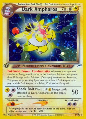 Check de actuele waarde van je Dark Ampharos 1/105 kaart uit de Neo Destiny set.