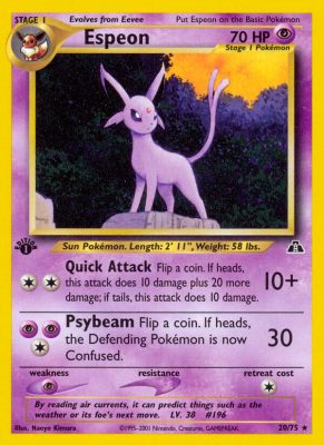 Check de actuele waarde van je Espeon 48/116 kaart uit de Plasma Freeze set.