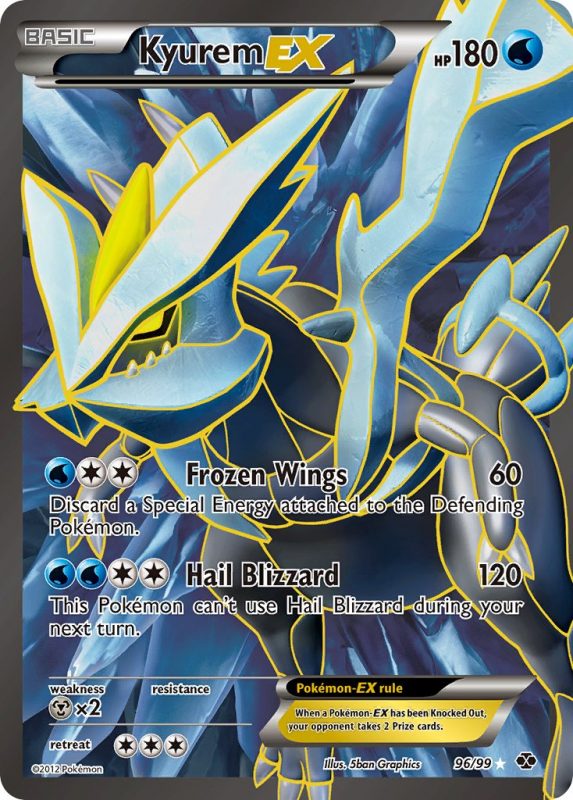 Check de actuele waarde van je Kyurem-EX 96/99 kaart uit de Next Destinies set.