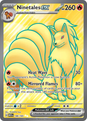 Check de actuele waarde van je Ninetales ex 186/165 uit de 151 set op Pokemonkaart.nl