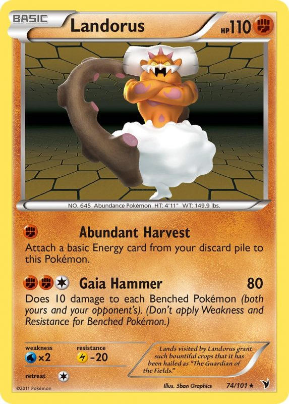 Check de actuele waarde van je Landorus 74/101 kaart uit de Noble ...