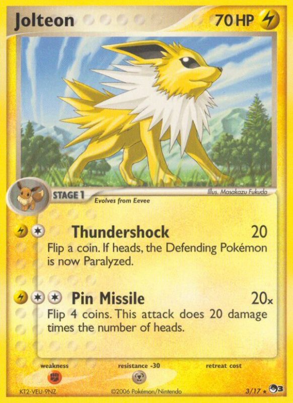 Check de actuele waarde van je Jolteon 3/17 kaart uit de POP Series 3 set.