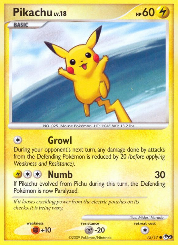 Check de actuele waarde van je Pikachu 15/17 kaart uit de POP Series 9 set.