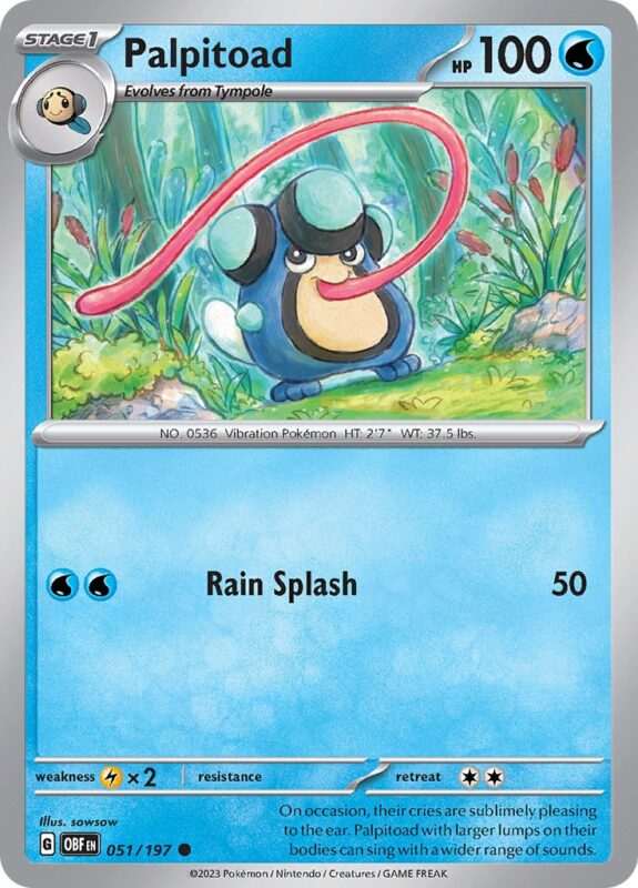 Check de actuele waarde van je Palpitoad 051/197 uit de Obsidian Flames ...