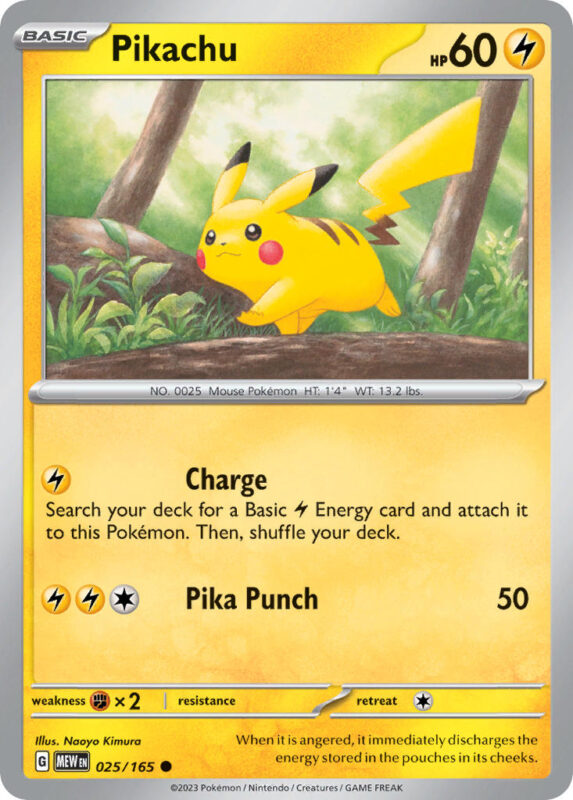 Check de actuele waarde van je Pikachu 25/165 uit de 151 set op Pokemonkaart.nl