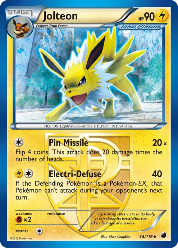 Check de actuele waarde van je Jolteon 34/116 kaart uit de Plasma ...