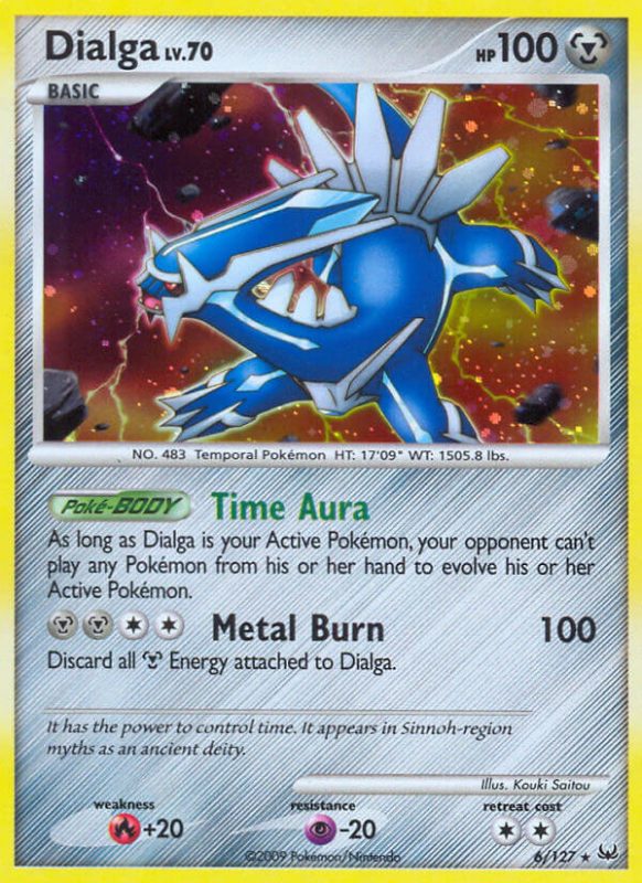 Check de actuele waarde van je Dialga 6/127 kaart uit de Platinum set.