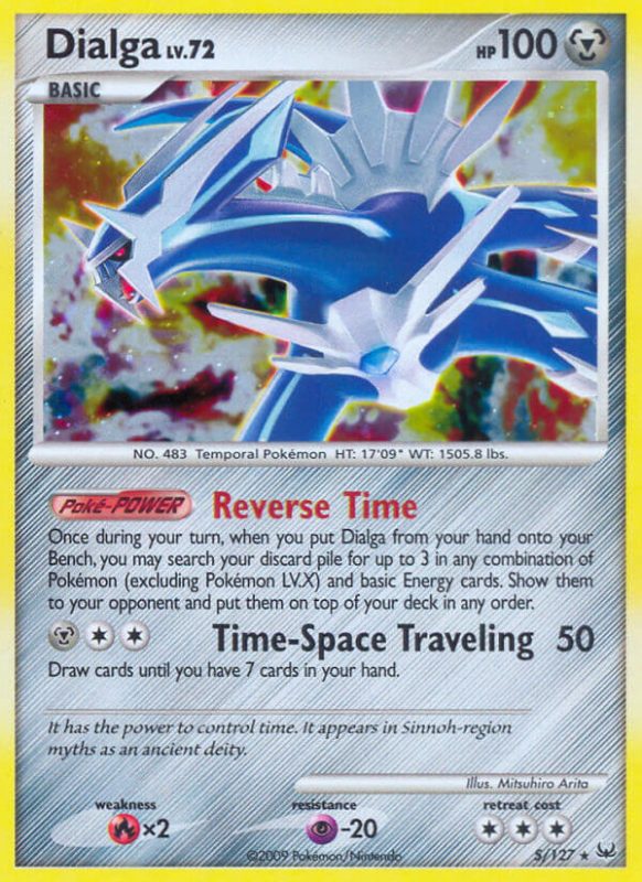 Check de actuele waarde van je Dialga 5/127 kaart uit de Platinum set.