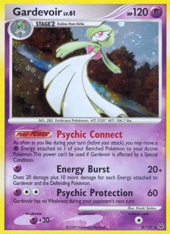 Check de actuele waarde van je Gardevoir 8/127 kaart uit de Platinum set.