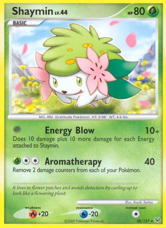 Check de actuele waarde van je Shaymin 38/127 kaart uit de Platinum set.