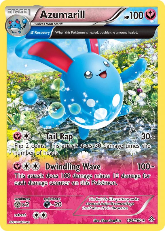 Check de actuele waarde van je Azumarill 104/160 kaart uit de Primal Clash set.
