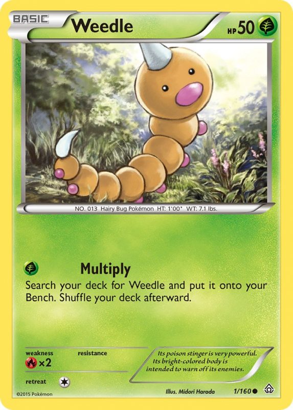 Check de actuele waarde van je Weedle 1/160 kaart uit de Primal Clash set.
