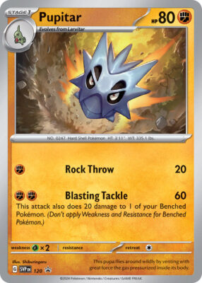 Wat is Pupitar 120 uit Scarlet & Violet Promos waard? - Pokemonkaart.nl
