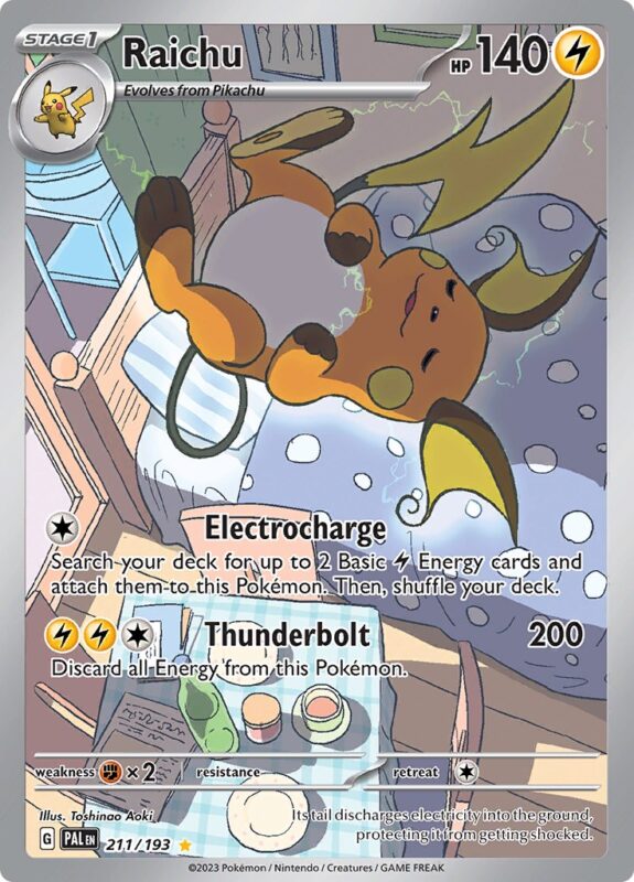 Bekijk de actuele prijs van je Raichu 211/193 uit de Paldea Evolved set ...
