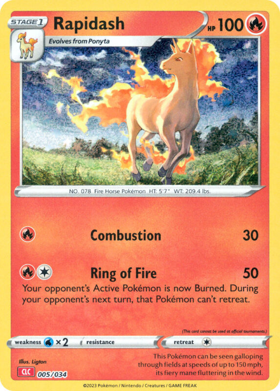 Wat is Rapidash 005/034 uit Pokemon TCG Classic - Charizard waard ...