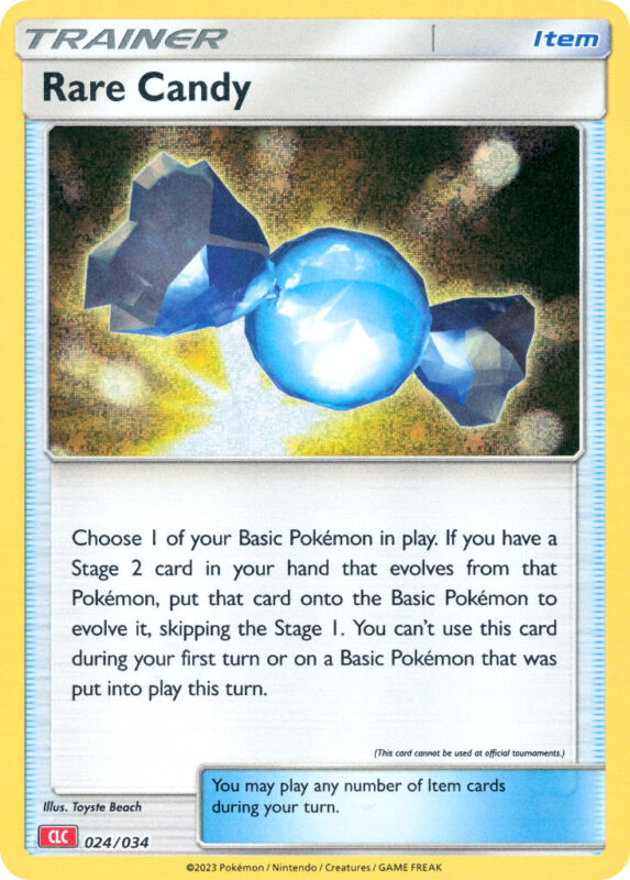 Wat is Rare Candy 024/034 uit Pokemon TCG Classic - Charizard waard ...