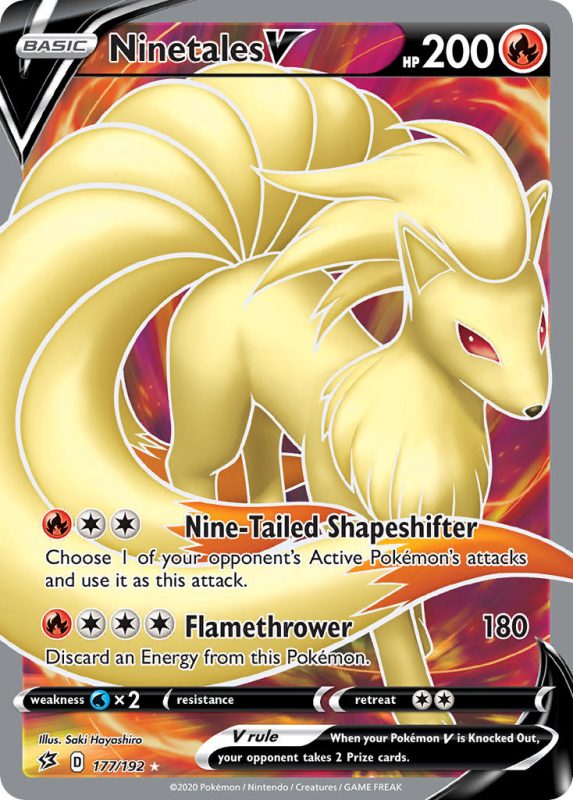Check de actuele waarde van je Ninetales V 177/192 kaart