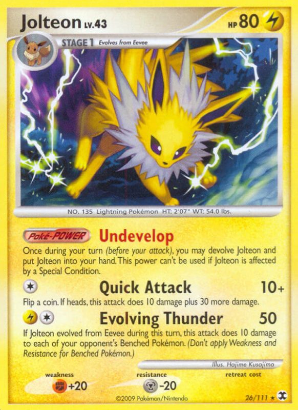 Check de actuele waarde van je Jolteon 26/111 kaart uit de Rising ...