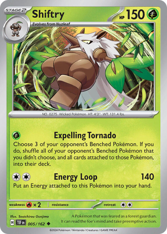 Wat is Shiftry 005/162 uit Temporal Forces waard? - Pokemonkaart.nl