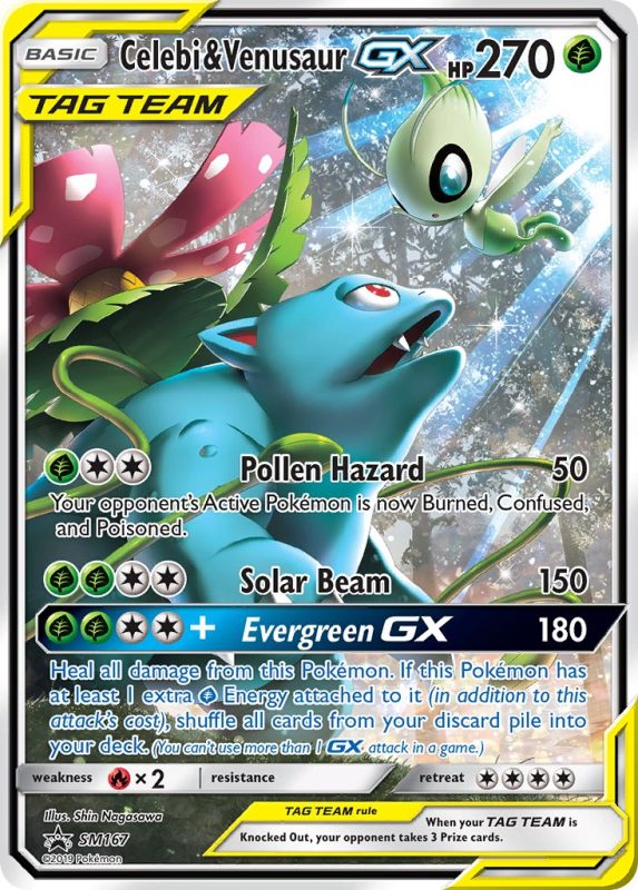 Check de actuele waarde van je Celebi & Venusaur-GX SM167 kaart uit de Sun Moon Promos set.