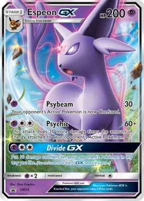 Check de actuele waarde van je Espeon-GX 61/149 kaart uit de Sun Moon set.