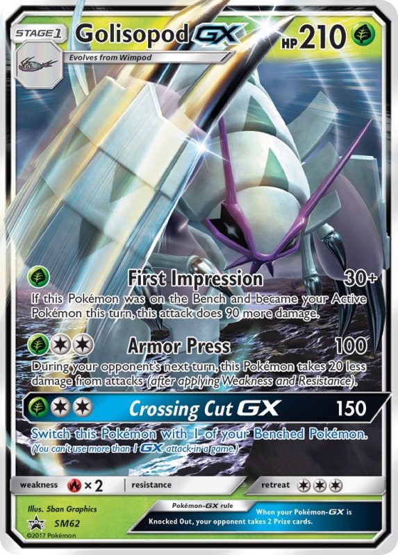 Check de actuele waarde van je Golisopod-GX SM62 kaart uit de Sun Moon Promos set.