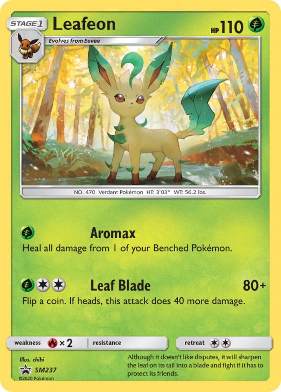 Check de actuele waarde van je Leafeon SM237 kaart uit de Sun Moon Promos set.