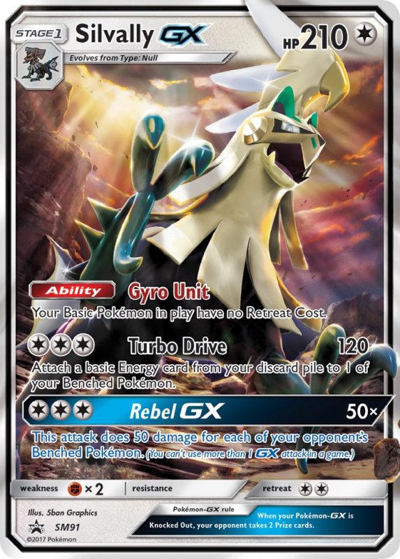 Check de actuele waarde van je Silvally-GX SM91 kaart uit de Sun Moon Promos set.
