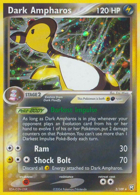 Check de actuele waarde van je Dark Ampharos 2/109 kaart