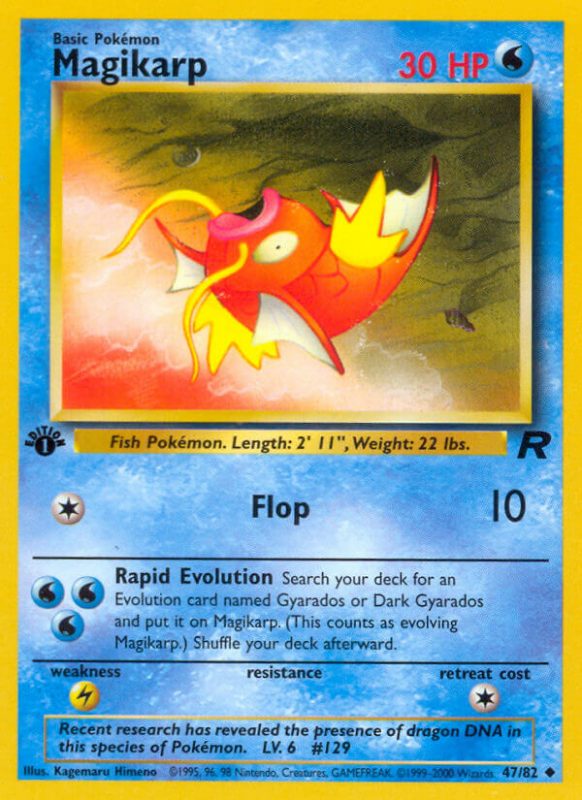 Check de actuele waarde van je Magikarp 19/98 kaart uit de Ancient ...