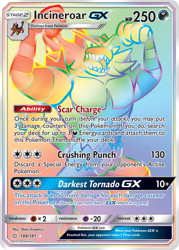 Check De Actuele Waarde Van Je Incineroar GX 188 181 Kaart Uit De Team Check De Actuele Waarde Van Je Incineroar GX 188 181 Kaart Uit De Team