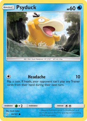 Check de actuele waarde van je Psyduck 26/181 kaart uit de Team Up set.