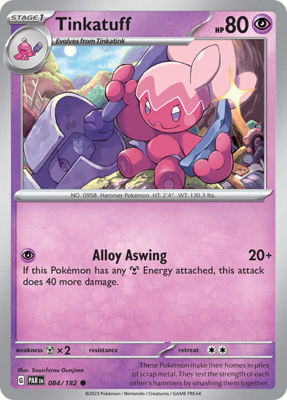 Wat is Tinkatuff 084/182 uit Paradox Rift waard? - Pokemonkaart.nl