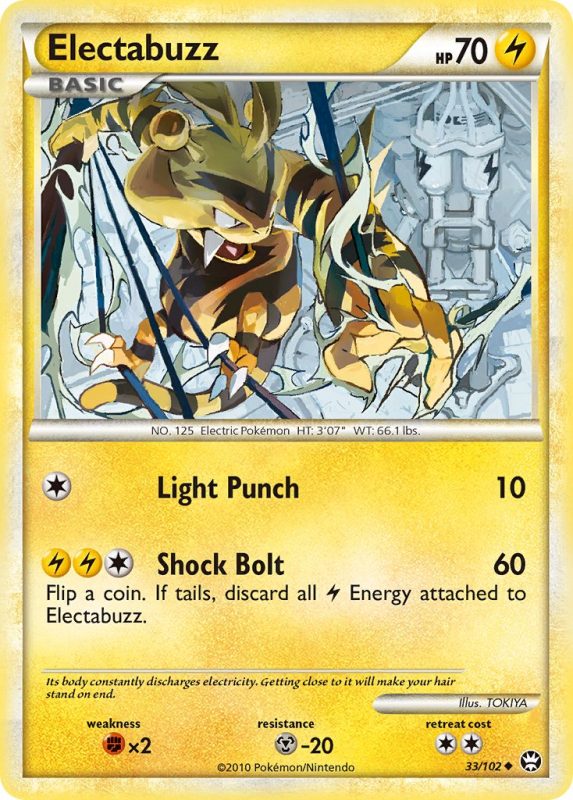 Check de actuele waarde van je Electabuzz 33/102 kaart uit de Triumphant set.