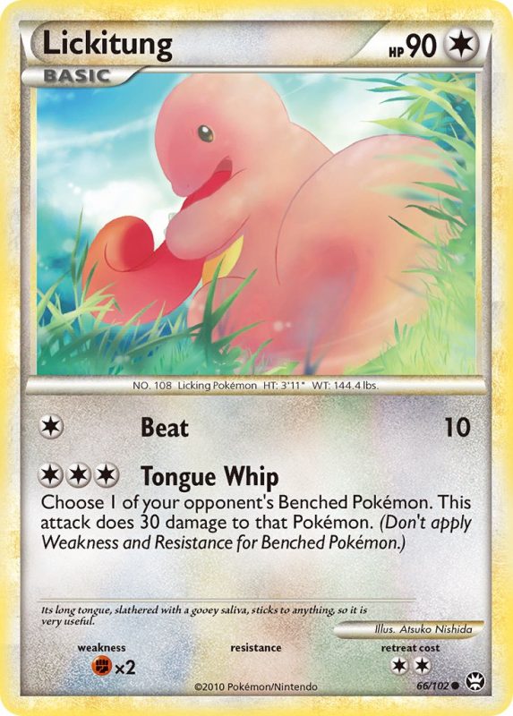Check de actuele waarde van je Lickitung 66/102 kaart uit de Triumphant set.