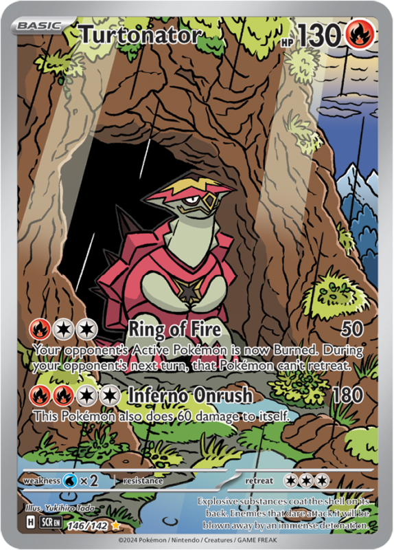 Wat is Turtonator 146/142 uit Stellar Crown waard? - Pokemonkaart.nl