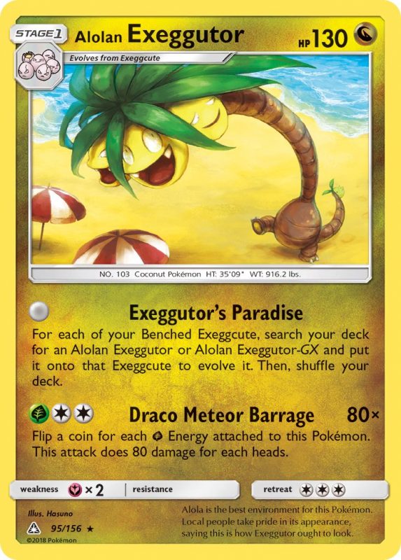 Check de actuele waarde van je Alolan Exeggutor 95/156 kaart uit de Ultra Prism set.