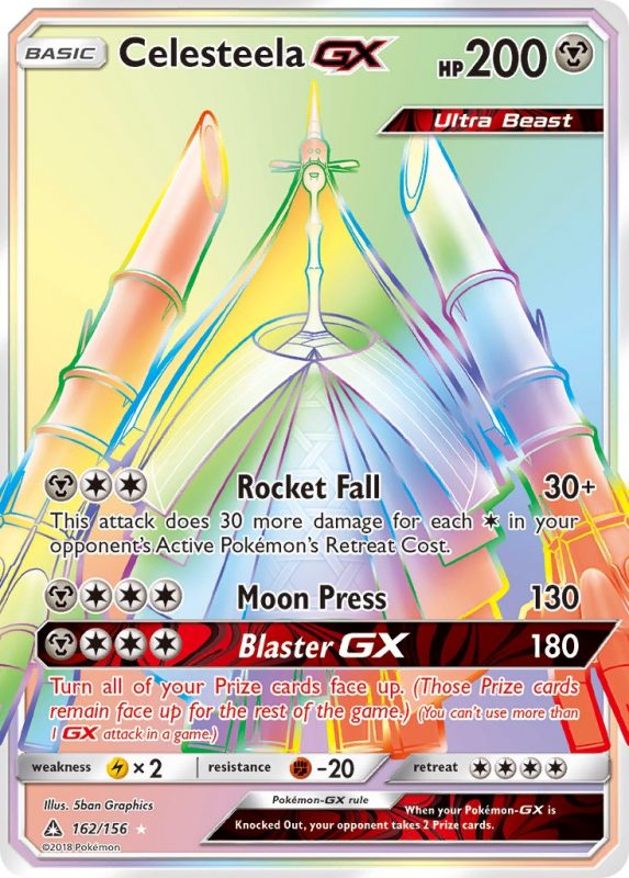 Check de actuele waarde van je Celesteela-GX 162/156 kaart uit de Ultra Prism set.