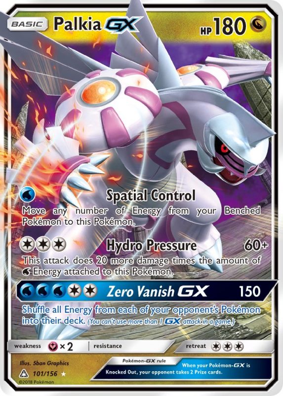 Check de actuele waarde van je Palkia-GX 101/156 kaart uit de Ultra Prism set.
