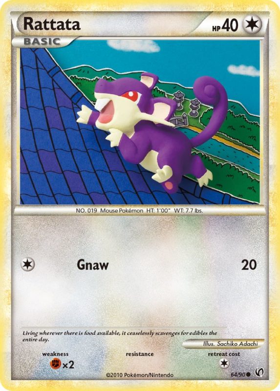Check de actuele waarde van je Rattata 64/90 kaart uit de Undaunted set.