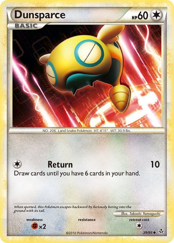 Check de actuele waarde van je Dunsparce 29/95 kaart uit de Unleashed set.