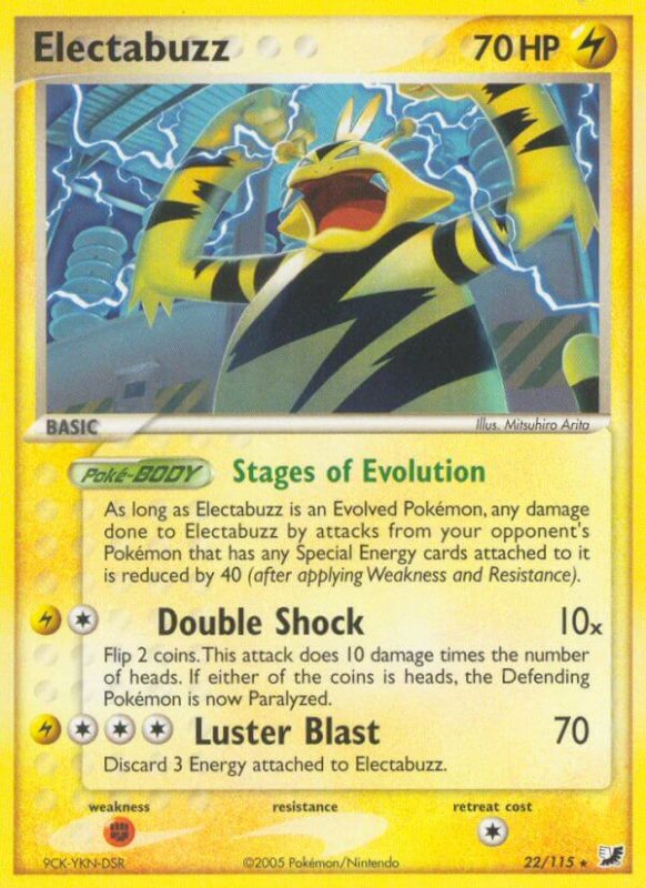 Check de actuele waarde van je Electabuzz 20/102 kaart uit de Base Set set.