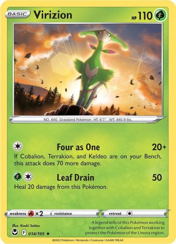 Bekijk de waarde van de Virizion 014/195 Pokemon kaart uit Silver ...