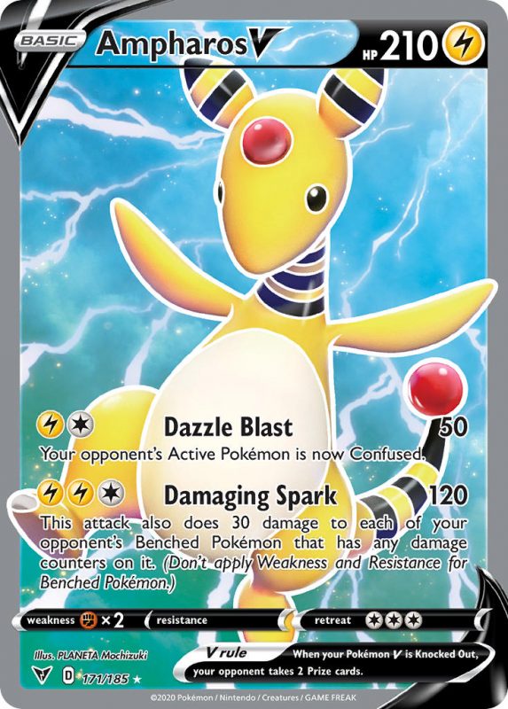 Check de actuele waarde van je Ampharos V 171/185 kaart
